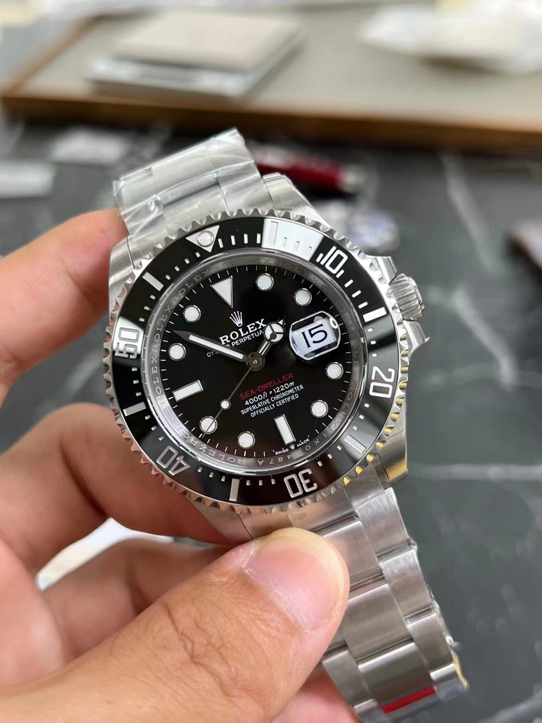 VS厂劳力士43mm单红字鬼王 丹东3235机芯72小时动能