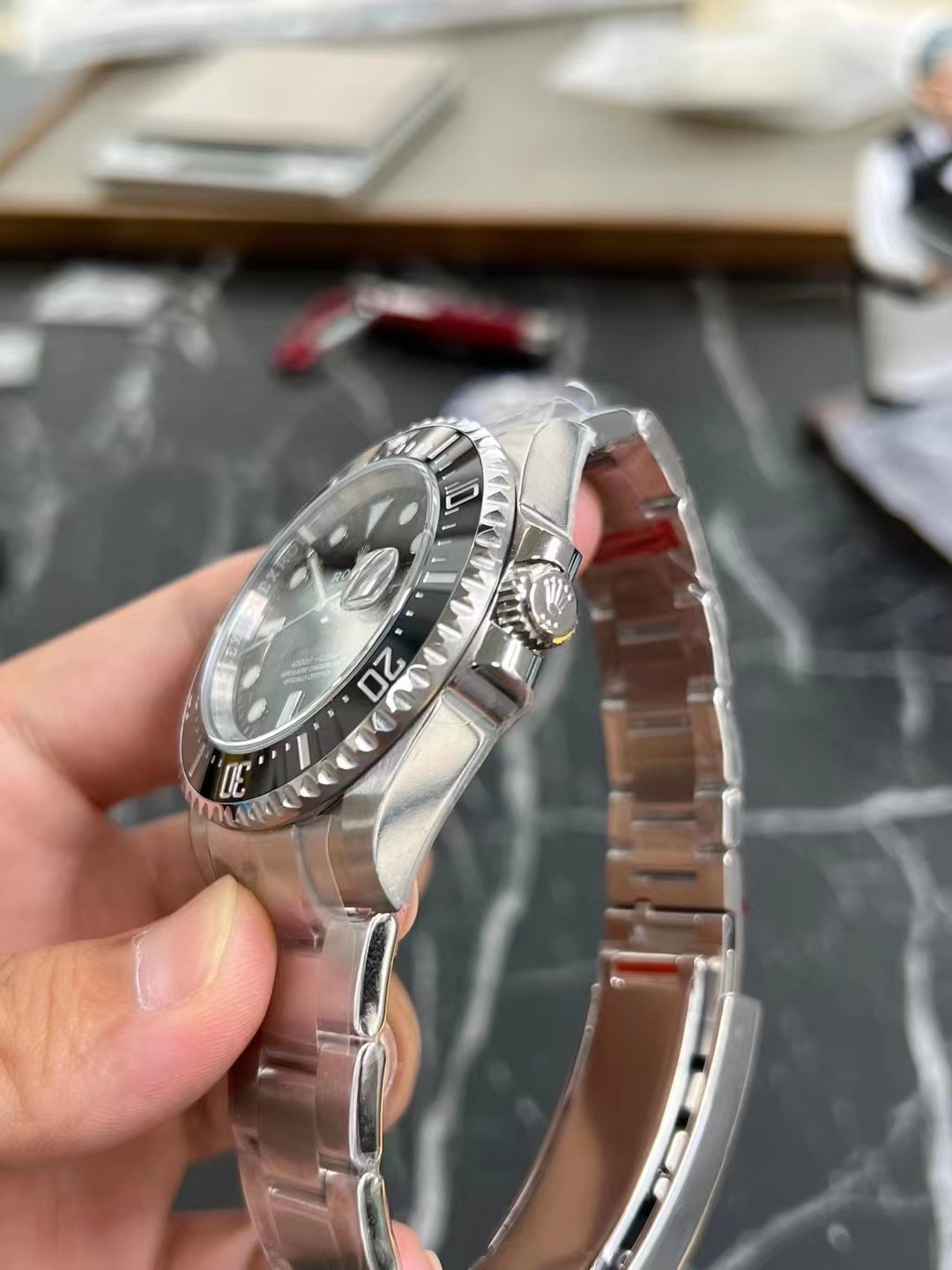 VS厂劳力士43mm单红字鬼王 丹东3235机芯72小时动能